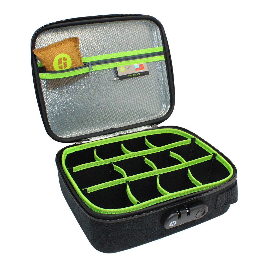 Hard-Shell Stashlogix Silverton Lockable Stash Case – Cloud Cat